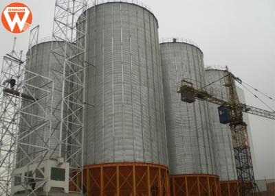 China Hopper Bottom Galvanized Steel Silo For Animal Feed Mill Industry Long Service Life for sale