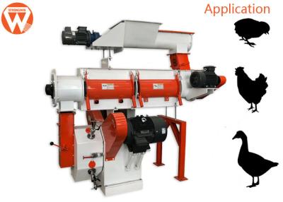 China Single Layer Conditioner Poultry Feed Pellet Making Machine 1.5 - 2.5t/H Capacity for sale