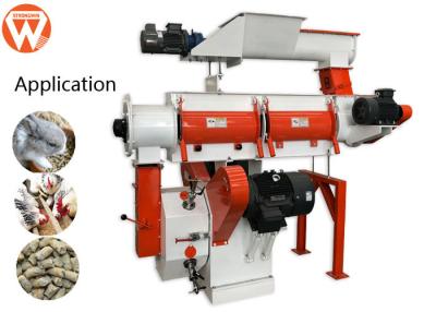 China Poultry Feed Pellet Machine Smooth Transmission 1.5 - 12mm Pellet Size for sale