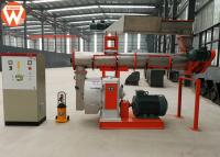China 22 - 132Kw Poultry Feed Production Machines Feed Pellet Mill Customized High Efficiency for sale