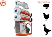 China High Capacity feed pellet making machine / Chicken Pellet Machine With Siemens Motor SKF Bearing for sale