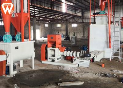 China 150KG/H Floating Fish Feed Machine High Performance 0.9 - 15mm Pellet Diameter for sale