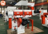 China Ring Die Φ250MM Poultry Feed Production Machines 1.5 - 2.5t/H Capacity for sale