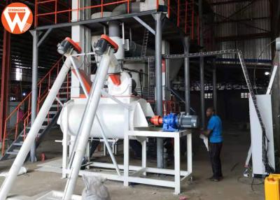 China 1.5 - 2.5 T/H Animal Farm Poultry Feed Plant Machinery 50kw High Efficiency for sale