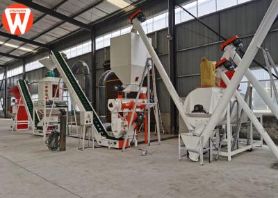 China 2mm Belt Type Animal Poultry Pellet Feed Plant 2.5t/H for sale