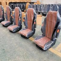 China Wholesale Comfortable Air Suspension Truck Driver Seats Universal Leather With Ventilated Heated Comfort and Durability for sale