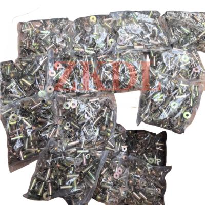 China Truck Axle Brake Shoe Parts Aluminum/Iron Plated Brass 8*22 10*20 10*22 Solid/Hollow Rivets Assembly Compatible F3000 Howo F2000 for sale