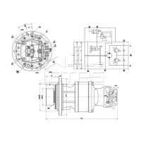 China Construction Machinery Parts R210-7 Excavator Swing Motor for Hyundai 31N6-10210 Swing Motor M2X150 Excavator Parts for sale