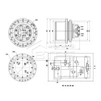 China Cat 312 ExcavatorTravel SY75 SY135 SY215 SY335 SY375 Final Drive Assy for Sany Excavator TM09 TM22 MAG85 TM40 TM60 TM70 for sale