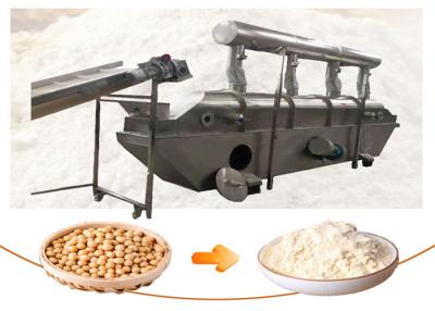 China Continuous Vibrating Fluid Bed Dryer Machine 0.9-14.4㎡ for Sugar Salt Drying 20-420kg/h Capacity for sale