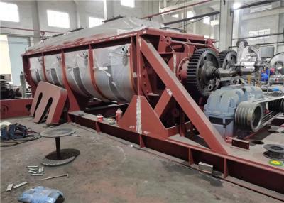 China Horizontal Vacuum Paddle Sludge Dryer Hot Water Heating for sale