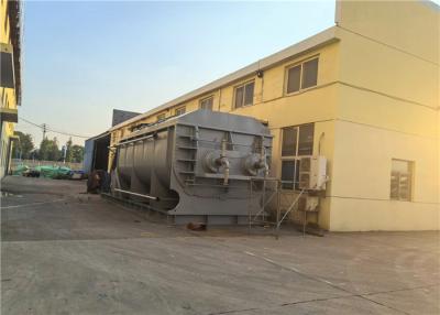 China Continuous Vacuum Stirring Paddle Dryer for Sludge Mud Chemical Textile 110m2 Heat Transfer Area for sale