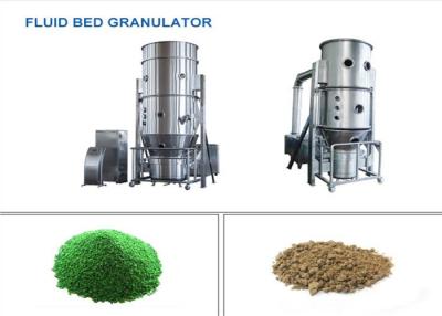 China 60-500kg Pharmaceutical Fluid Bed Dryer for Granules with 3300mm Height and Steam Heating Options for sale