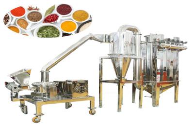 China WFJ KRS 4-15kW Industrial Grinding Machine for Herbal Powder with 80-600 Mesh Fineness and 10-1200kg Capacity for sale
