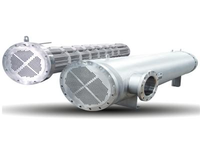 China Customized Voltage Shell and Tube Industrial Heat Exchanger 1500mm Length with 7-33m² Heat Transfer Area for sale