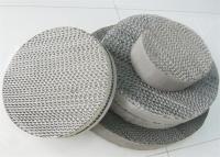 China ISO9001 SS304 Round Wire Mesh Structured Packing Corrosion Resistant for sale