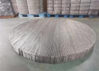 China ISO9001 SS304 Round Wire Mesh Structured Packing Corrosion Resistant for sale