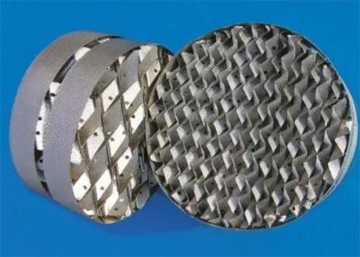 China Corrugated Plated 500Y Metal Structured Packing Mellapak 250y Packing for sale