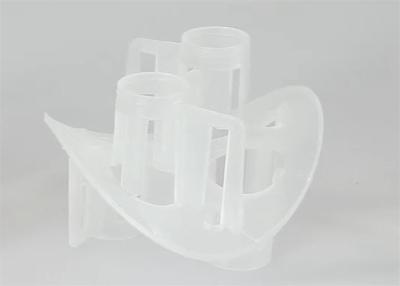China DN38 Gas Desulfurization Tower Plastic Random Packing Different Saddle Ring for sale