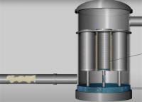 China Capture Efficiency 97% PTFE Diameter 240mm Candle Fiber Mist Eliminator for sale