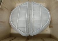 China PTFE Filtered Metal Plastic Embedded Mesh Pad Mist Eliminator 144Kg/m3 for sale