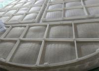 China PTFE Filtered Metal Plastic Embedded Mesh Pad Mist Eliminator 144Kg/m3 for sale