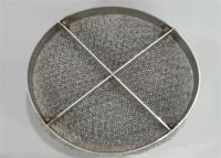 China Round SS316l Mesh Pad Demister For Distillation And Rectification Plant for sale