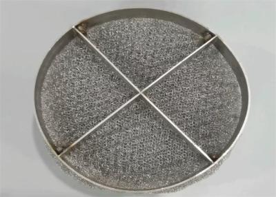 China Round SS316l Mesh Pad Demister For Distillation And Rectification Plant for sale