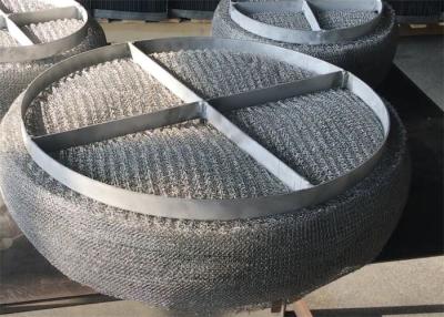 China Density 182kg/M3 Mesh Pad Demister In Sulfuric Acid Plant Salt Resistance for sale