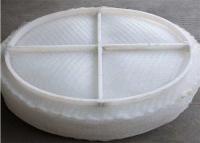 China Round Shape PP PTFE Plastic Mesh Pad Mist Eliminator Customizable for sale
