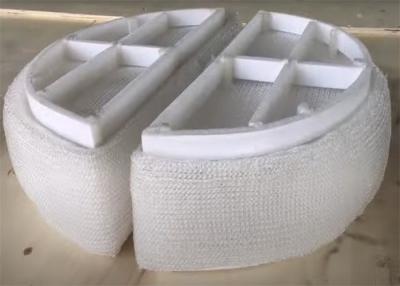 China Integral Pad PVC Ring Type Demister Pads Vessel Round Rod Support  Anti Alkali for sale