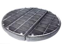 China 80mm High Oil Gas Separator Mesh Pad Demister For Solvent Recovery for sale