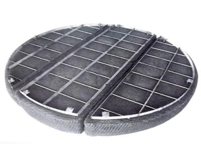 China 80mm High Oil Gas Separator Mesh Pad Demister For Solvent Recovery for sale
