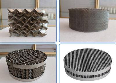 China ISO9001 AISI304 Round Wire Mesh Structured Tower Packing Corrosion Resistant for sale