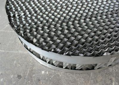 China Round Wire Mesh Metal Structured Packing SS316  Corrosion Resistant for sale