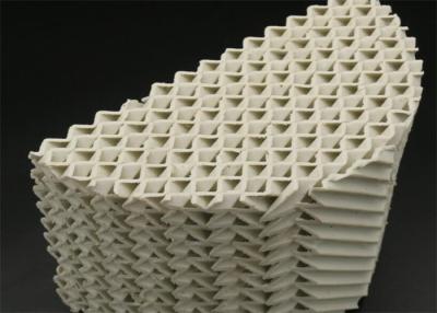 China High Separation Efficiency Geometric Ceramic Structured Packing 2mmHg/m for sale