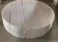 China Anti Corrosion Large Flux Ceramic Tower Packing In Distillation Column 450Y 700Y for sale