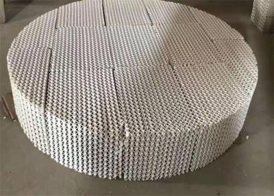 China Anti Corrosion Large Flux Ceramic Tower Packing In Distillation Column 450Y 700Y for sale