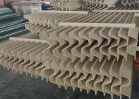 China 35mm Vane Distance PTFE Chevron Mist Eliminator Vane Type Separator for sale