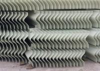 China 35mm Vane Distance PTFE Chevron Mist Eliminator Vane Type Separator for sale