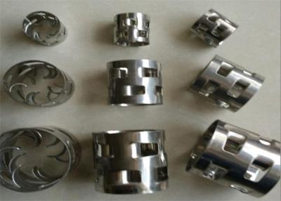 China 0.3-0.8mm SS316L Metal Random Packing Pall Ring For Gas Scrubbing for sale