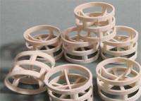 China Spray Tower Transmission Packaging PTFE  Pall Ring 76mm Chemical Resistant for sale