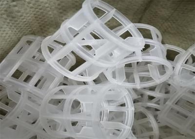 China PVC PP PE Pall Ring Plastic Random Packing 16mm-76mm Heat Resistant for sale