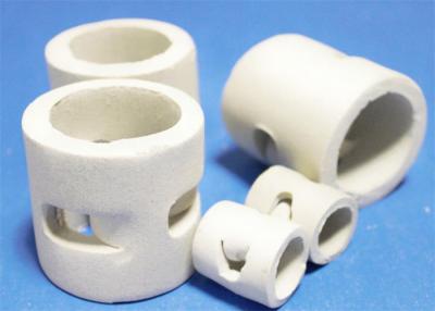 China 5MM Desulfurization Tower Ceramic Saddles Packing Anti Corrosion for sale