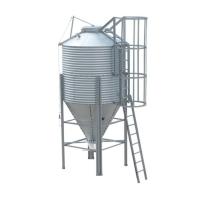 China Cattle Chicken Farm Animal Feed Storage Silos Hopper Bottom for sale
