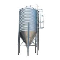 China Hot Galvanized Steel Animal Feed Silo 3-30 Ton Feed Grain Bin for sale