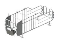 China Pregnancy Stage Sow Crate 2.3*0.65m Anti Rust Hog Farrowing Pens for sale