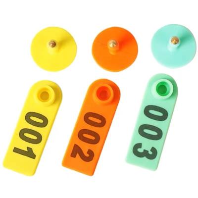 China 52*18mm Livestock ID Tags Custom Printed Sheep Goat Ear Tags for sale