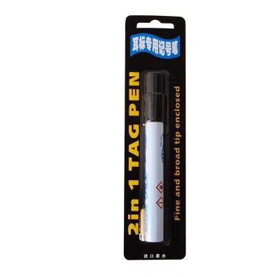 China 225*55mm Black Cattle Tag Marker Pen For TPU Ear Tag Permanent for sale