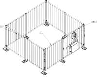 China Animal Farming Galvanized Steel Boar Stall SUS 304 for sale
